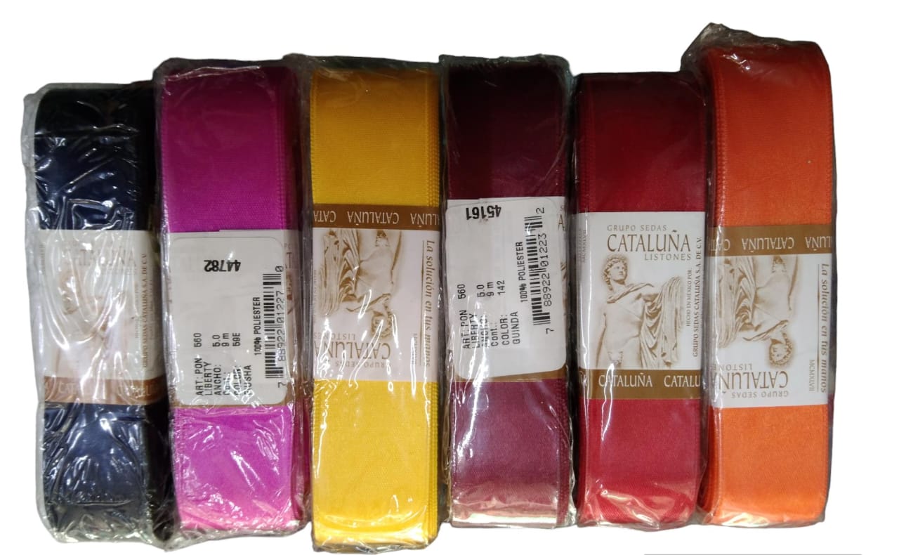 Listón de tela 2.5cm C/9 – Jesam Ventas