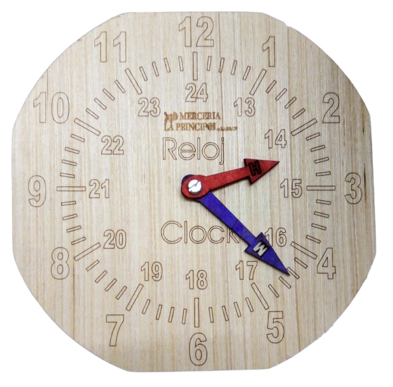 Reloj didáctico MDF – Jesam Ventas